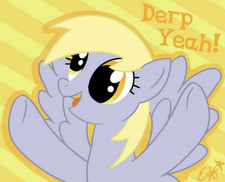 Фото Счастливая Derpy hooves из мульт сериала My little pony ( Derp Yeah! )