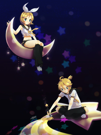 Фото Вокалоиды Рин и Лен Кагамине / Vocaloid Rin & Len Kagamine