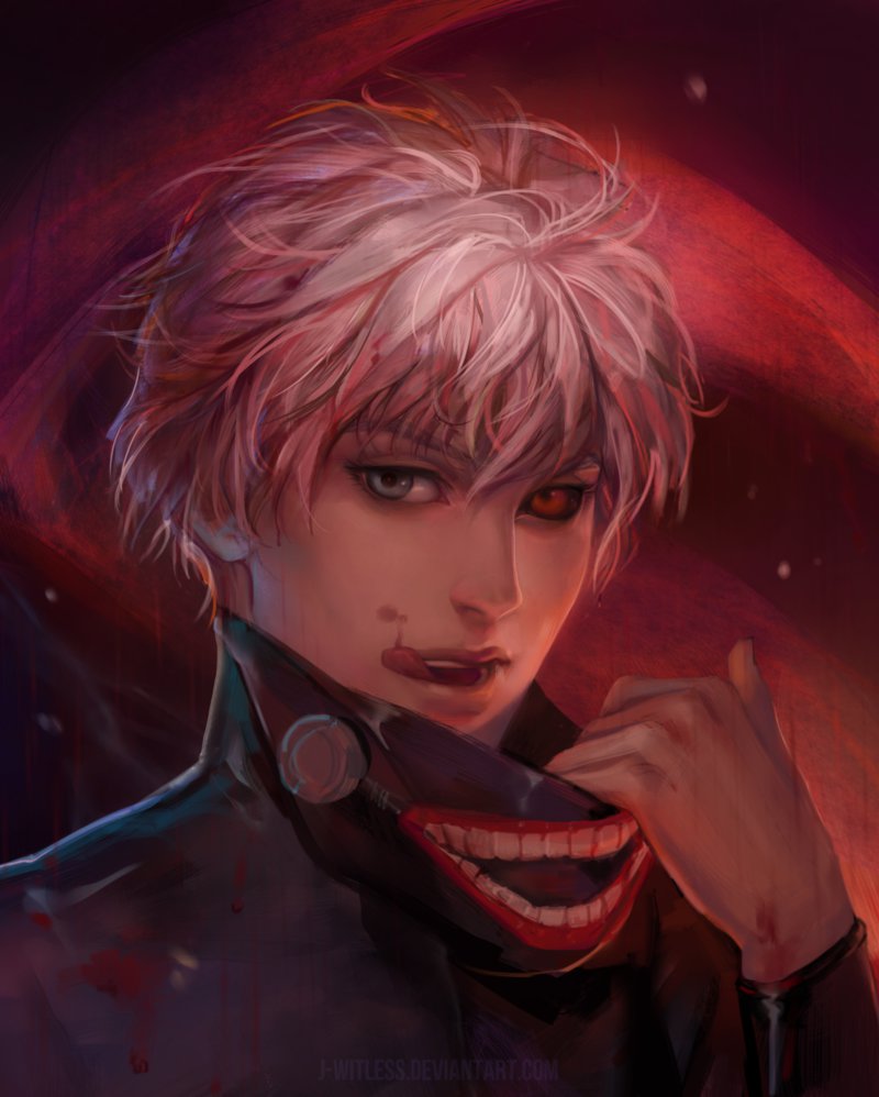 Фото Ken Kaneki / Кэн Канэки из аниме Tokyo Ghoul / Токийский Гуль, art ...
