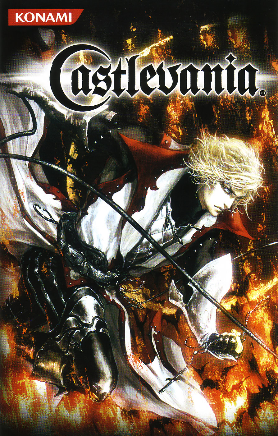 Фото Leon Belmont с хлыстом среди огня из игры Castlevania студии ...