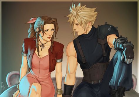 Фото Aerith Gainsborough / Айрис Гейнсборо в купальнике на пляже, на ...