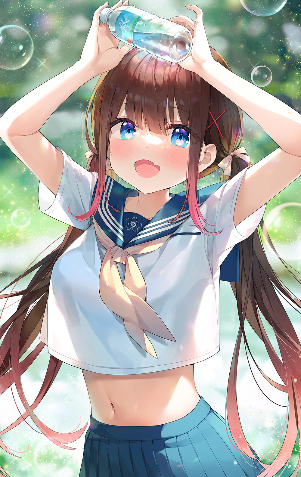 Фото Ayamy / Аями Indie Virtual Youtuber, одетая в школьную форму, с ...